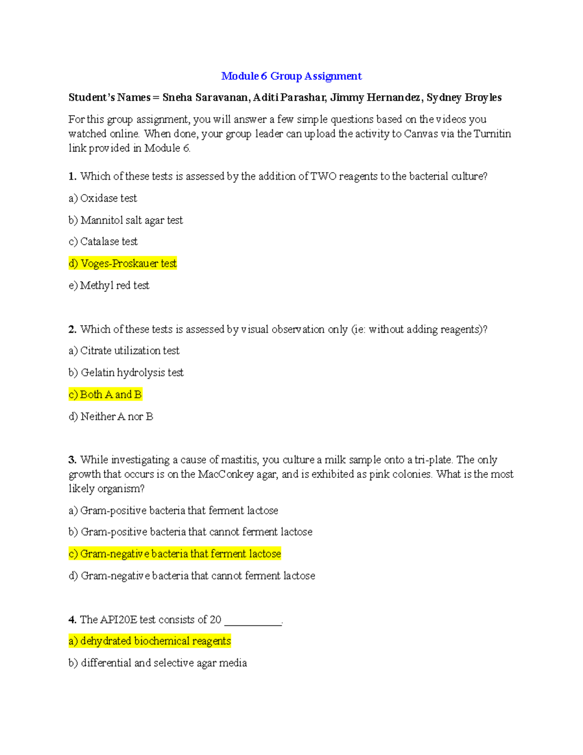 Module 6 Group Assignment- Room 6 - Module 6 Group Assignment Student’s ...