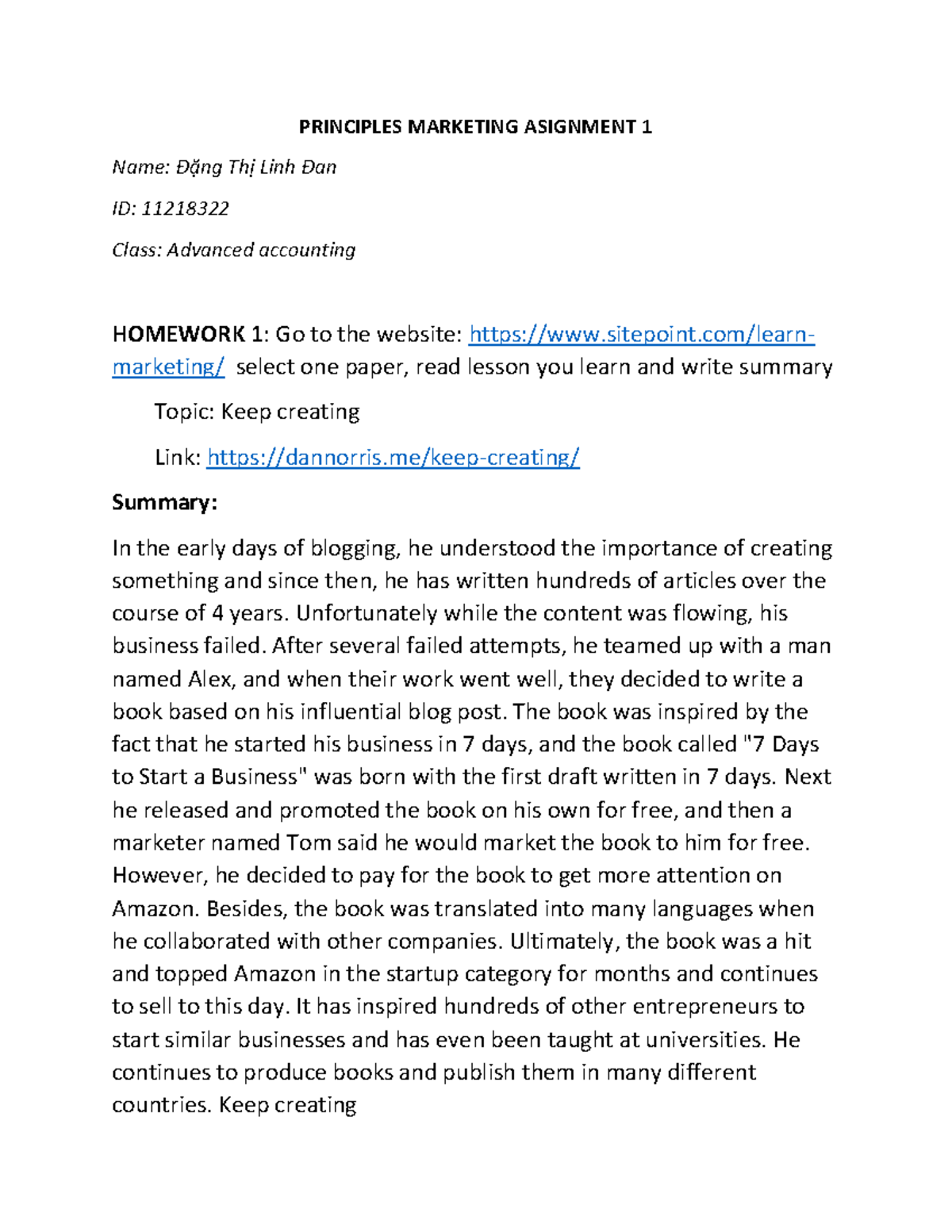 Principles Marketing Assignment 1 - PRINCIPLES MARKETING ASIGNMENT 1 ...