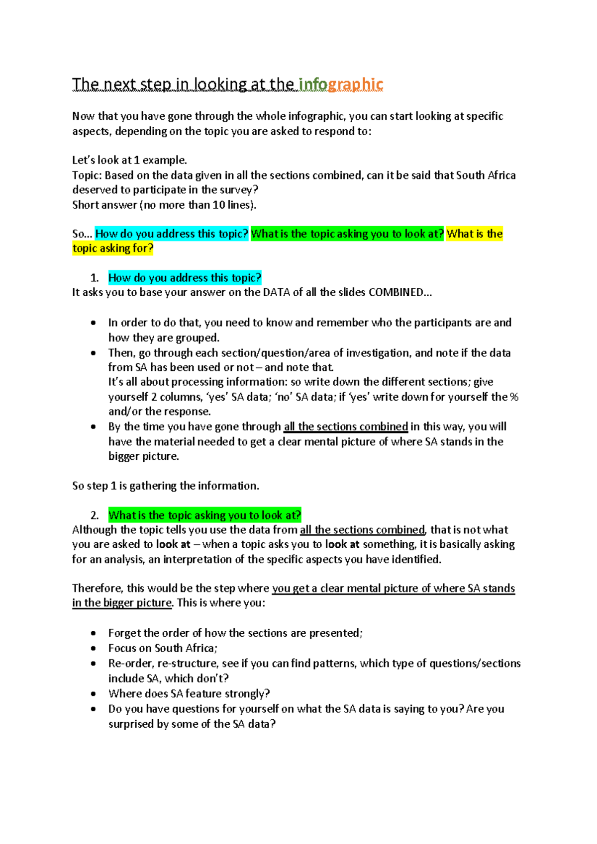 Infographic Preparation-Step2 - The next step in looking at the ...