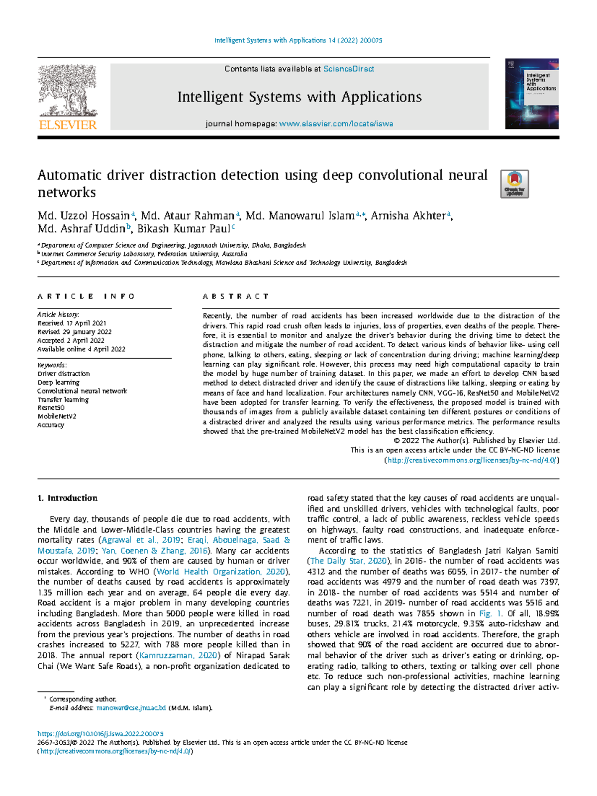 1-s2 - Yo xjdhd snb djdjdb - Intelligent Systems with Applications 14 ...