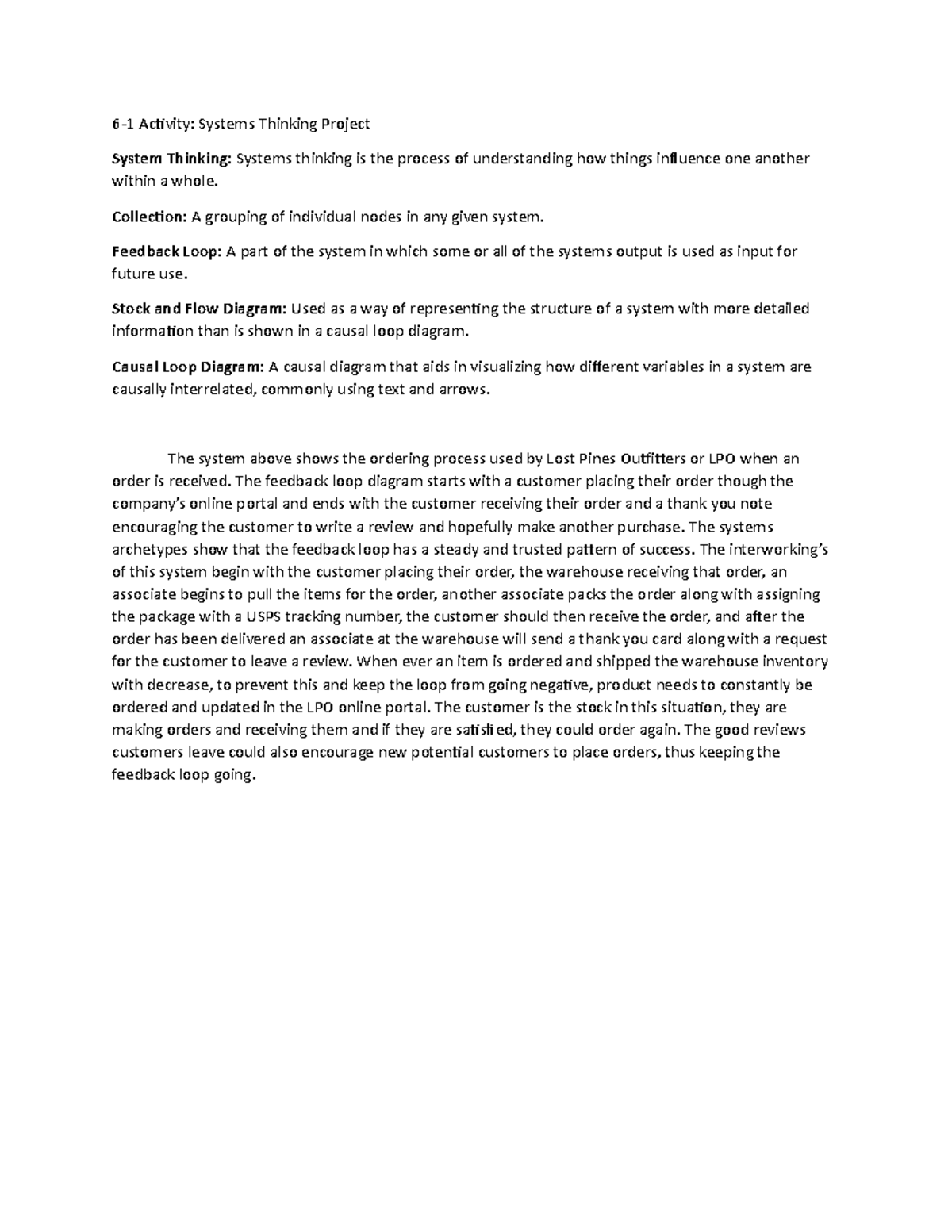 I.T. 6 project - I got an A on this assignment - 6-1 Activity: Systems ...