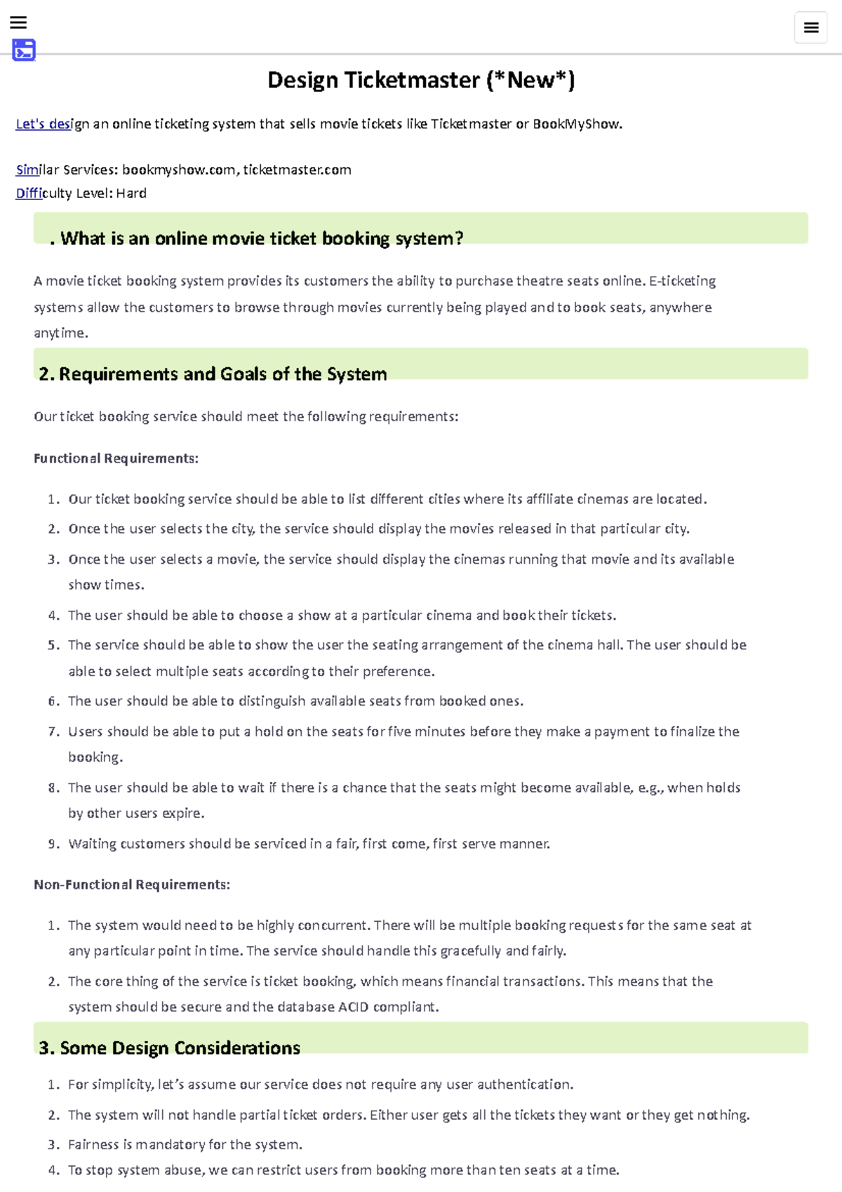 16 - ok to - Design Ticketmaster (New) Let's design an online ticketing ...