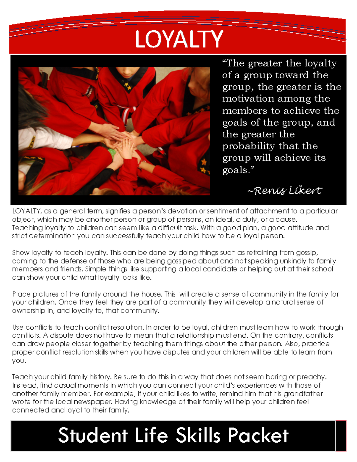 Loyalty question for student. It deals With analysis - Student Life ...