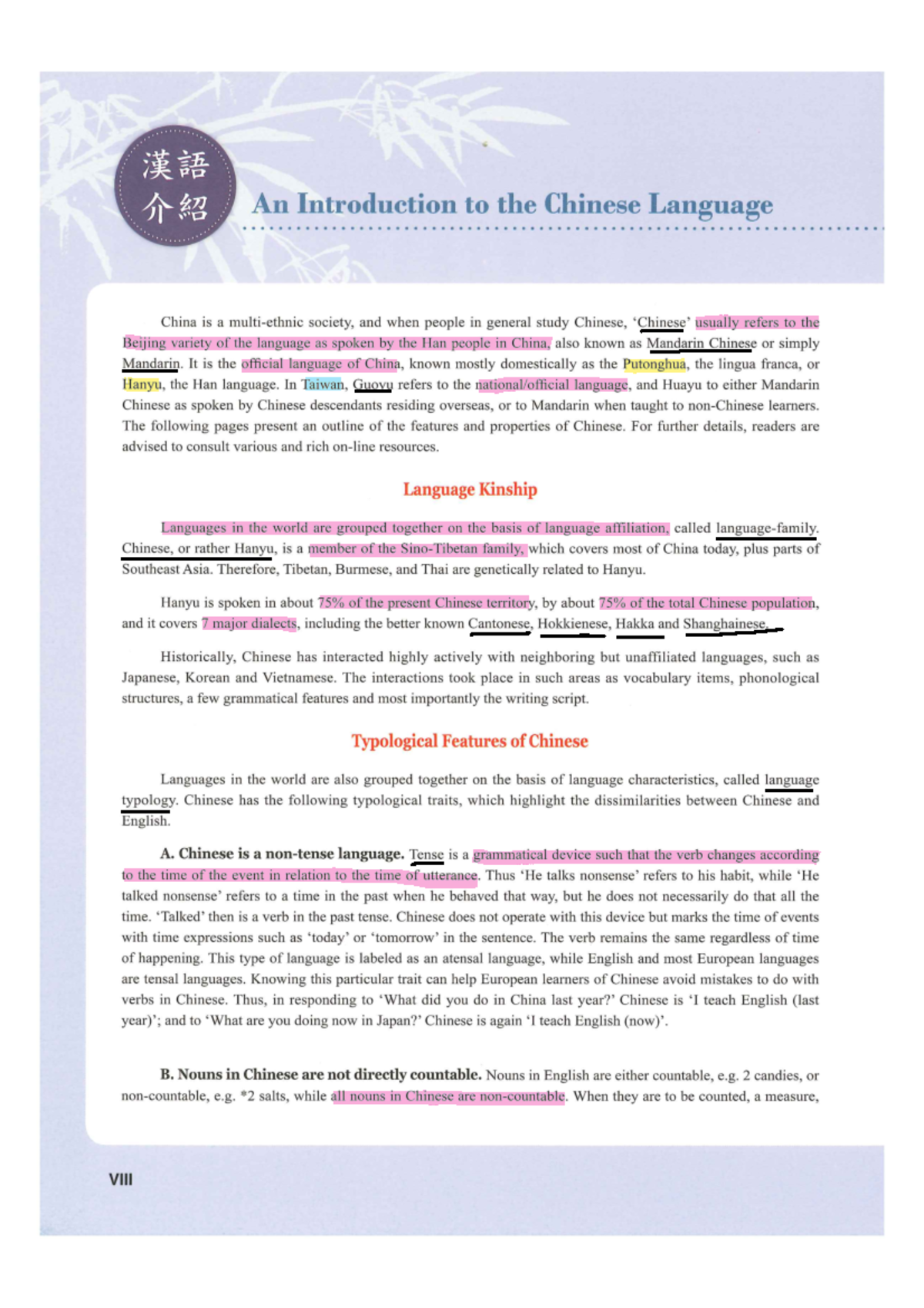 An Introduction to the Chinese Language - Bachelor of Arts in Sociology ...