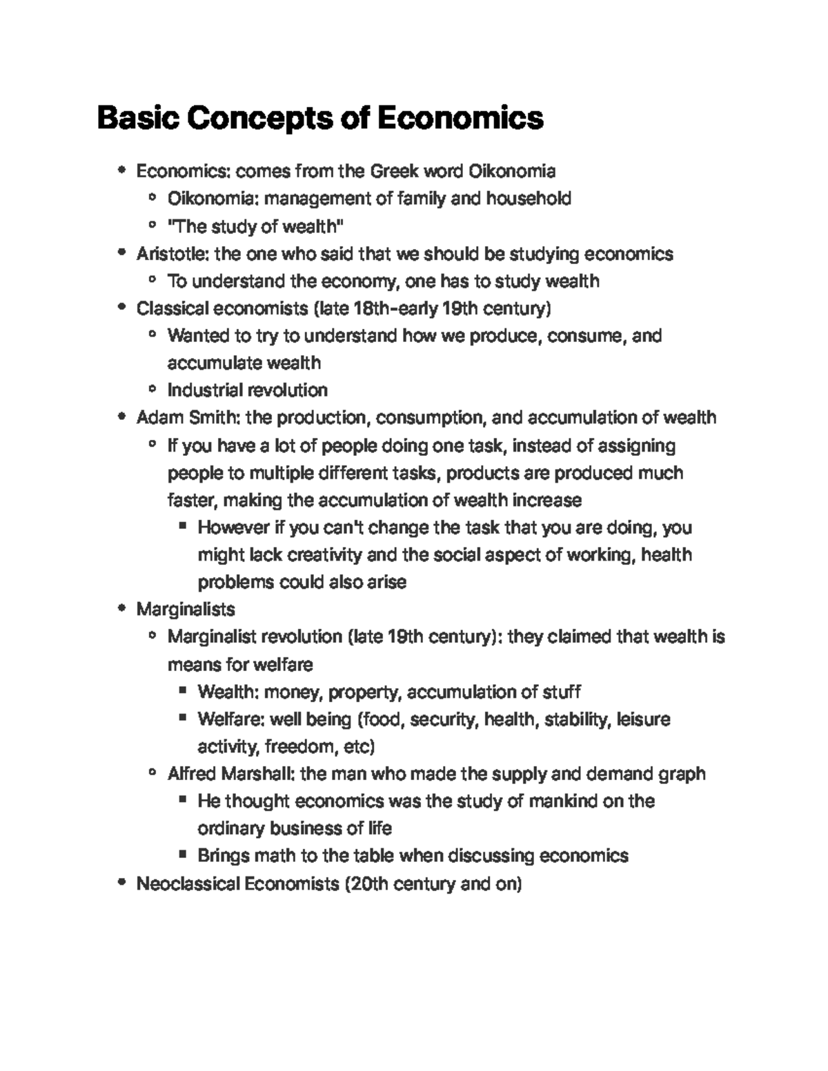 Basic Concepts of Economics - B a s i c C o n c e p t s o f E c o n o m ...