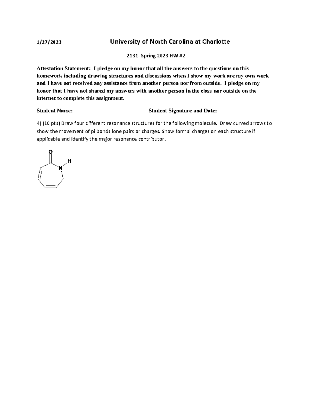 2131-SP2023-HW2 - 2131-SP2023-HW2 - 1/27/2023 University of North ...