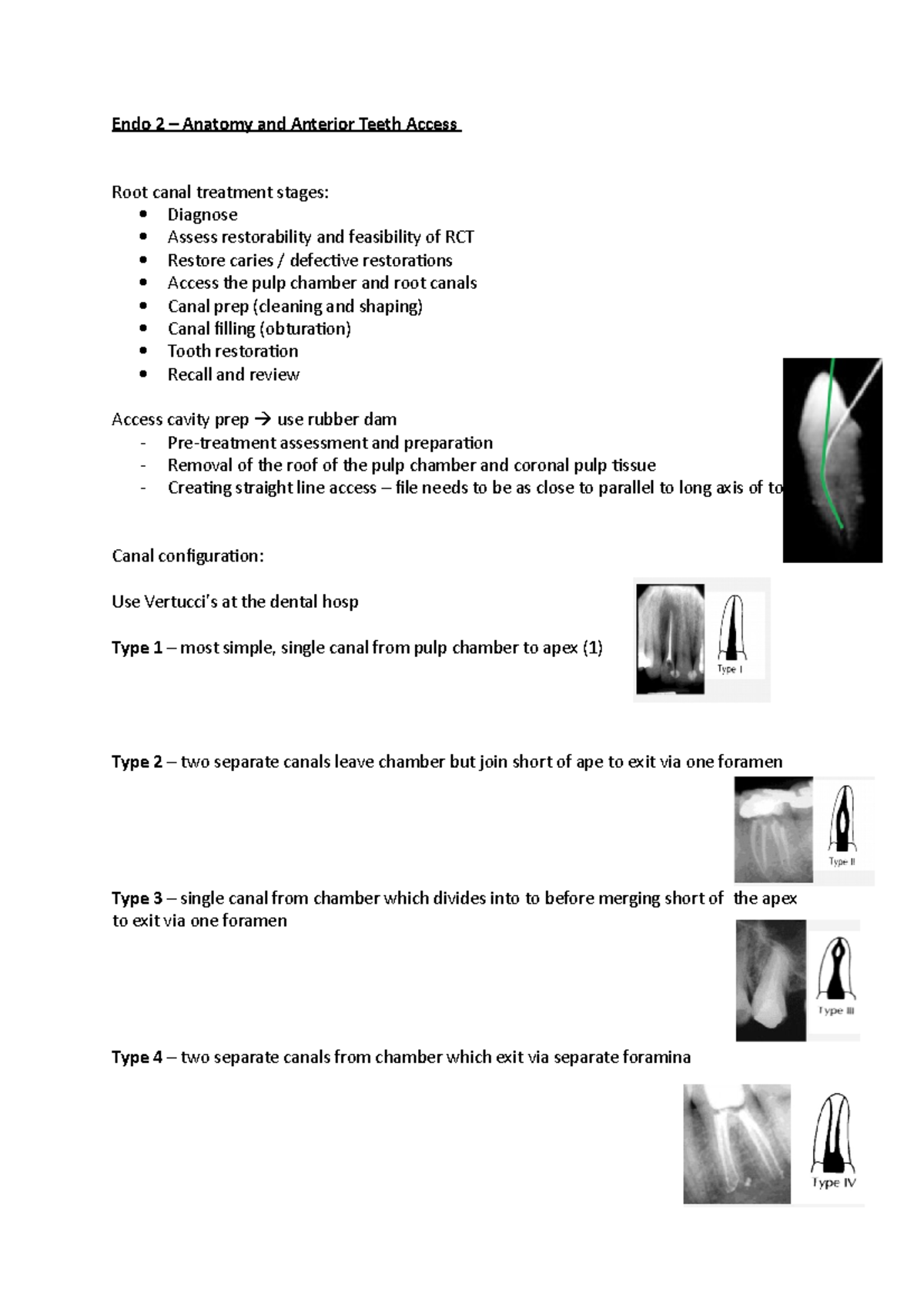 Endo 2 - Access anterior teeth - Endo 2 – Anatomy and Anterior Teeth ...