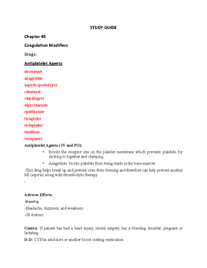 Bile Acid Sequestrants - NRS155 - Studocu