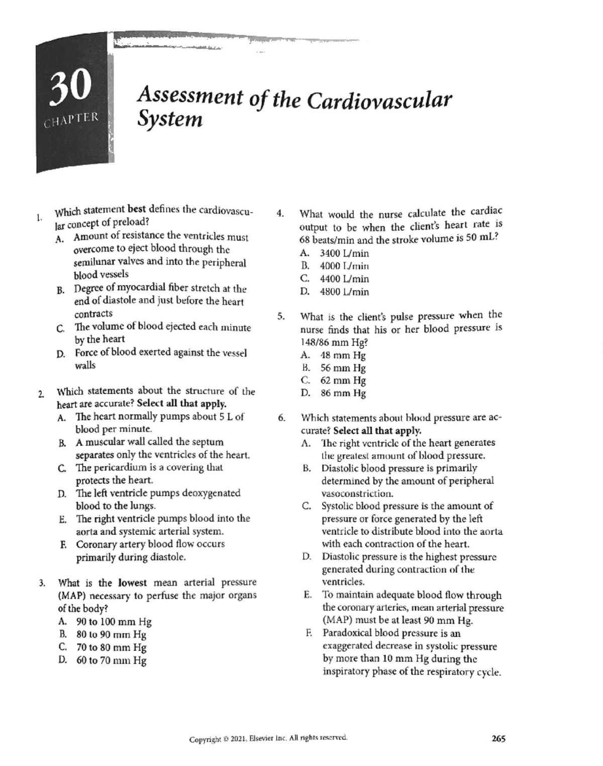 Iggy Ch. 30 Study Guide Book Questions w-rationales - NURS 175 - Studocu