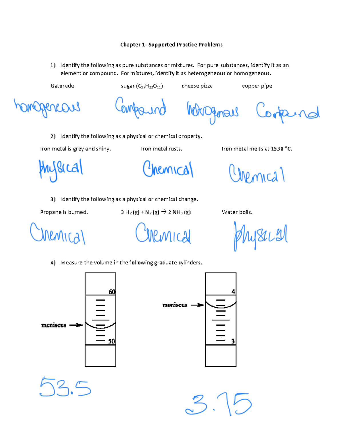 Chapter 1 Supported Practice Problems - Chapter 1 - Supported Practice Problems Identify the ...