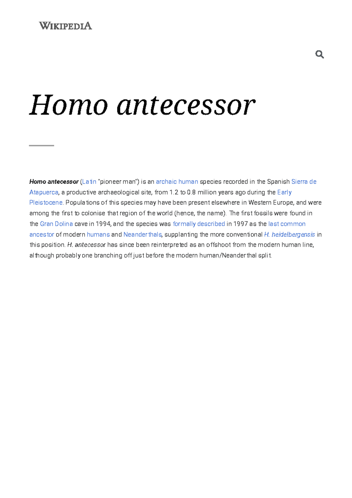 Homo antece 1667622952173 - Homo antecessor Homo antecessor (Latin ...