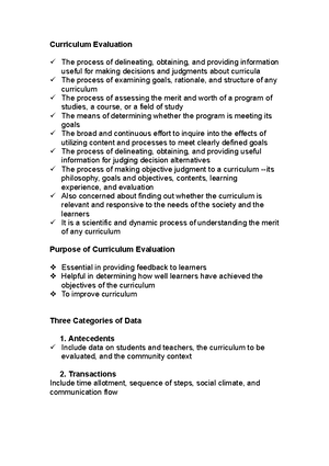 Curriculum Innovation Lecture - Curriculum Innovation are new knowledge ...