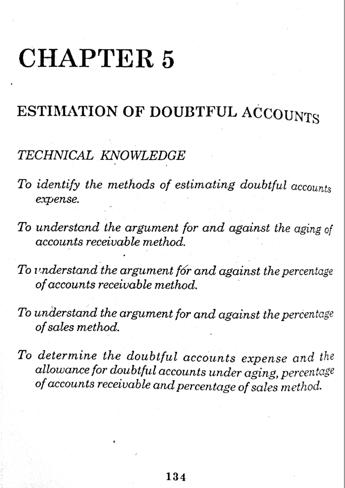 Estimation of Doubtful Accounts - BS Accountancy - Studocu