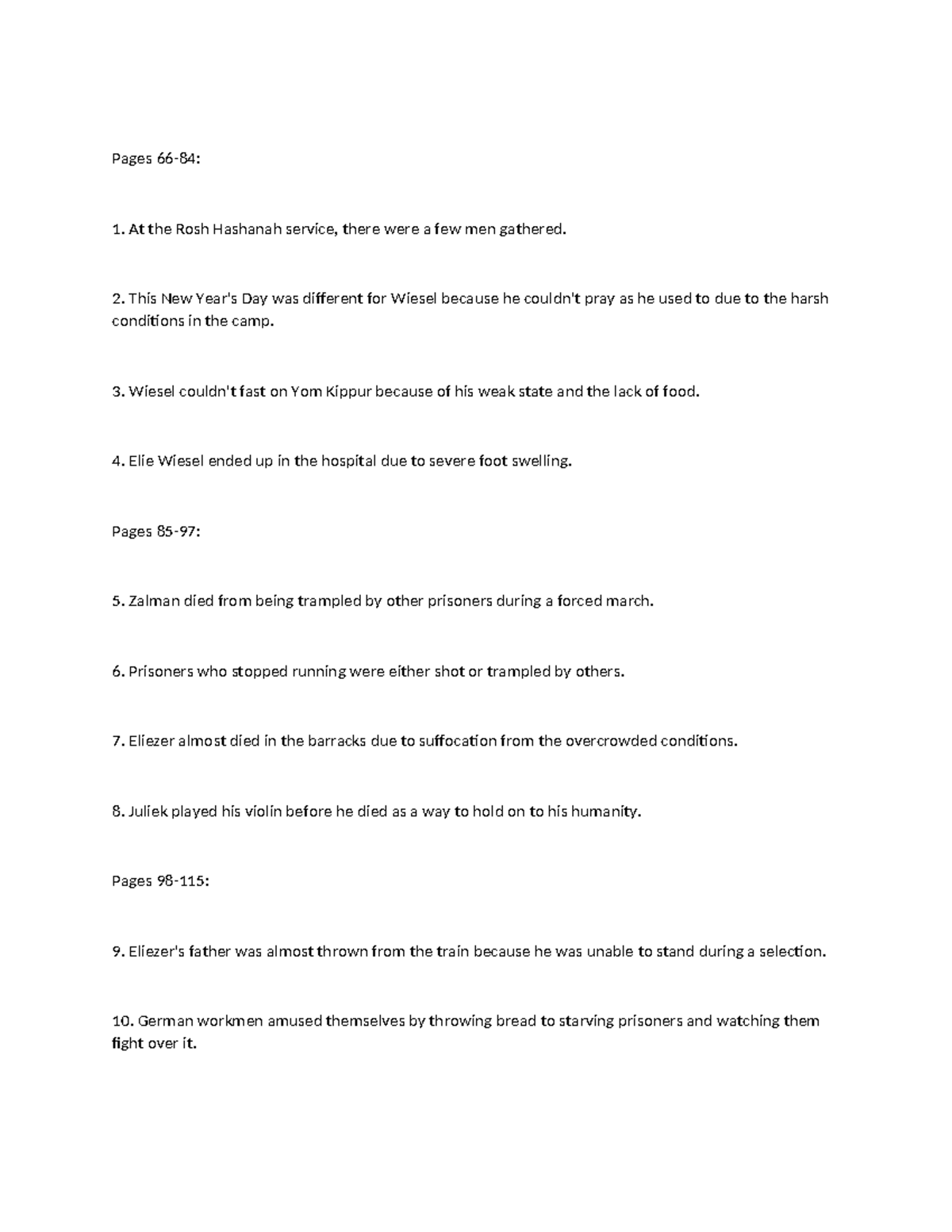 Night chap 4-9 - dand - Pages 66-84: At the Rosh Hashanah service ...