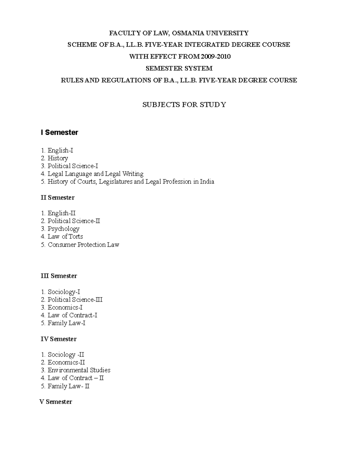 LLB5ydc - Syllabus cpc, crpc,ipc - FACULTY OF LAW, OSMANIA UNIVERSITY ...
