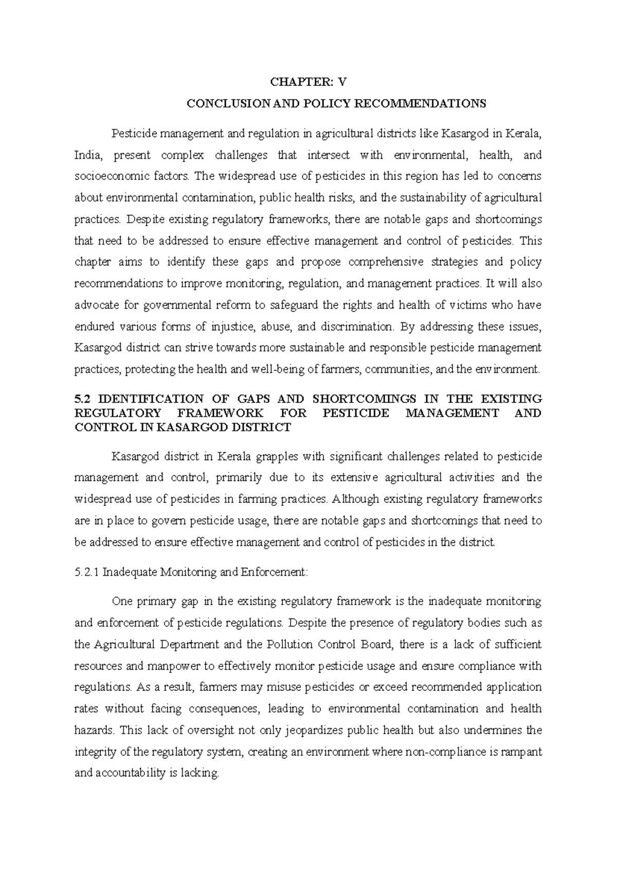 Chapter 5 Conclusion - Usefull for dissertation purpose - CHAPTER: V ...