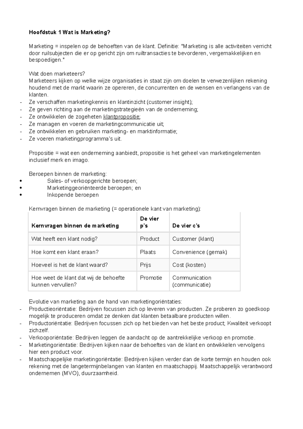 Samenvatting online module marketing van Edumundo en de bijbehorende ...