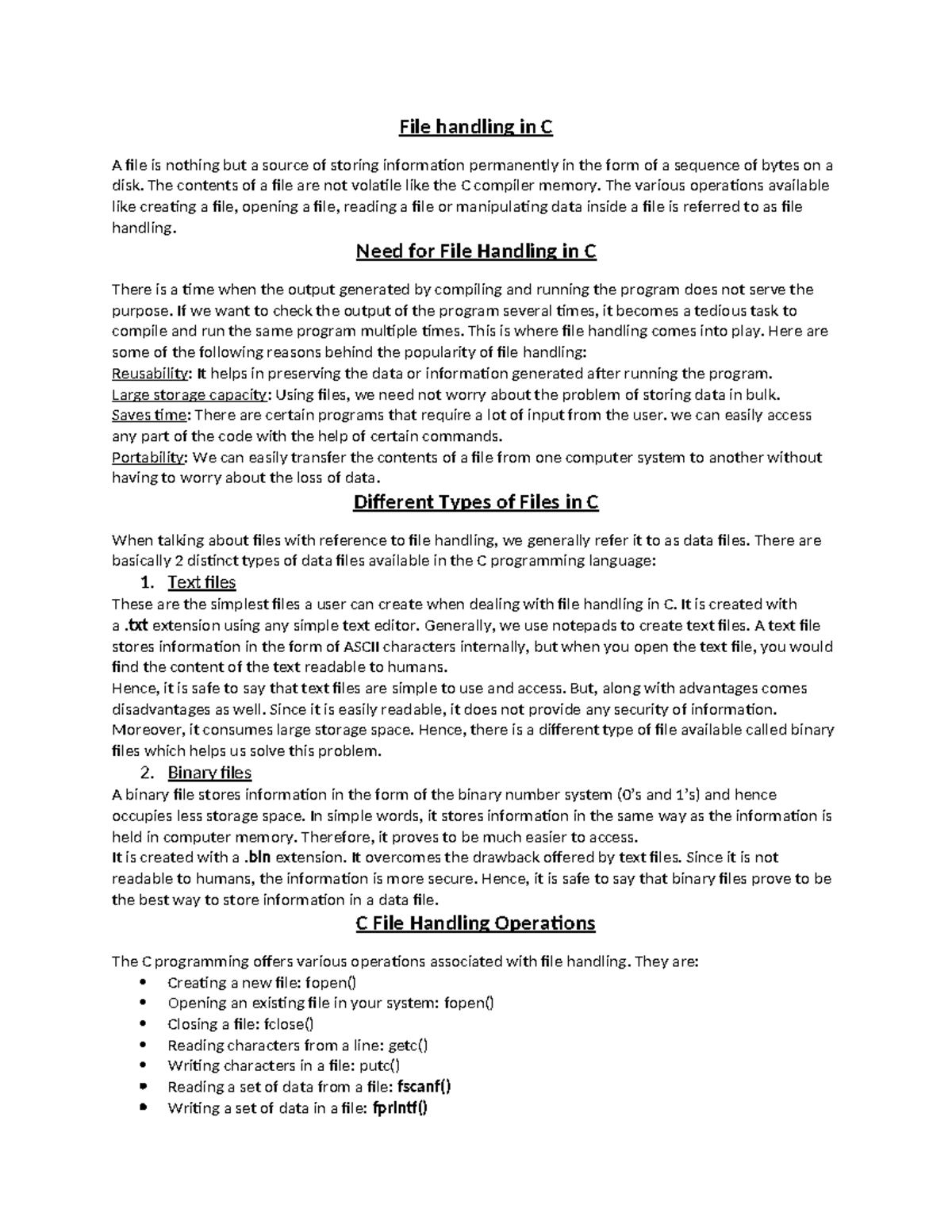 File handling in C - easy to follow and understand - File handling in C ...