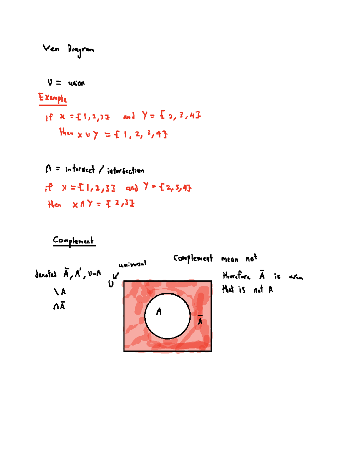Ven Diagram - Ven Diagram U union Example if X 1 2,17 and Y E 2 3, then ...