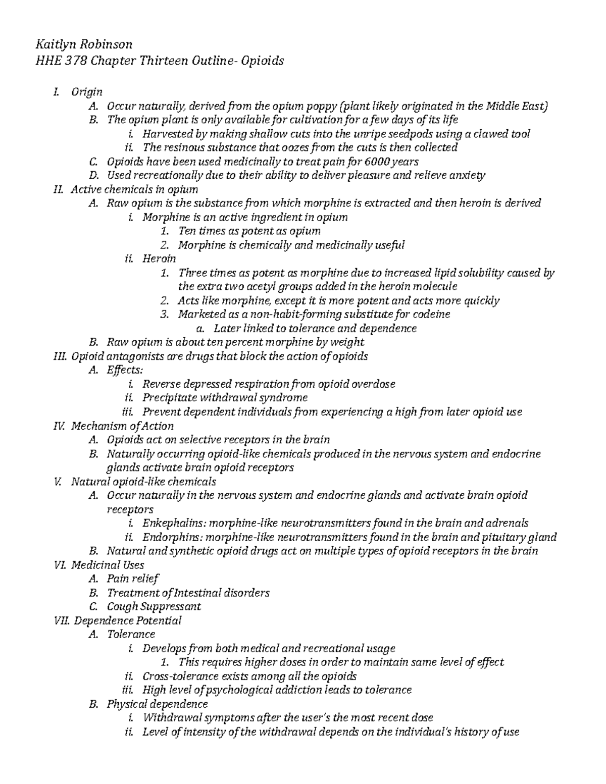 Robinson 13Outline - Kaitlyn Robinson HHE 378 Chapter Thirteen Outline ...