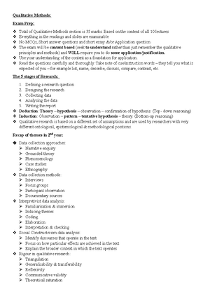 PSY3007S - UCT - Research Methods in Psychology II - Studocu