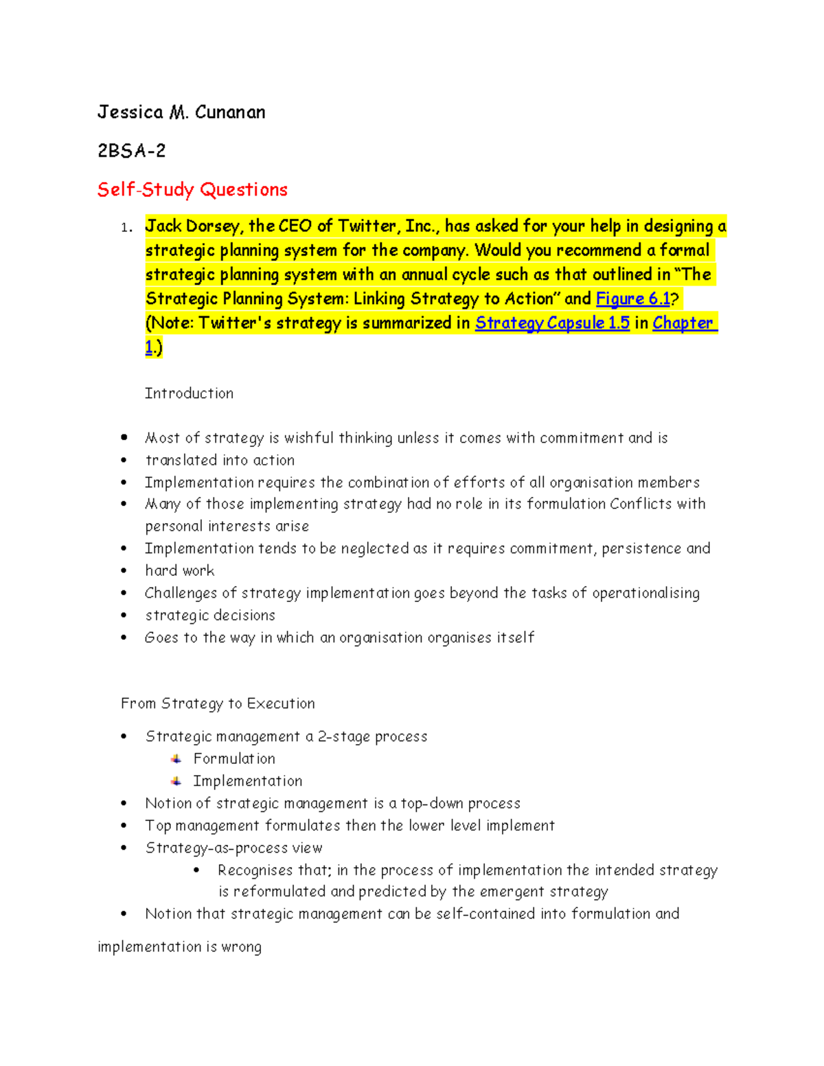 Assignment #6- Cunanan (2BSA-2) - Jessica M. Cunanan 2BSA- Self‐Study ...