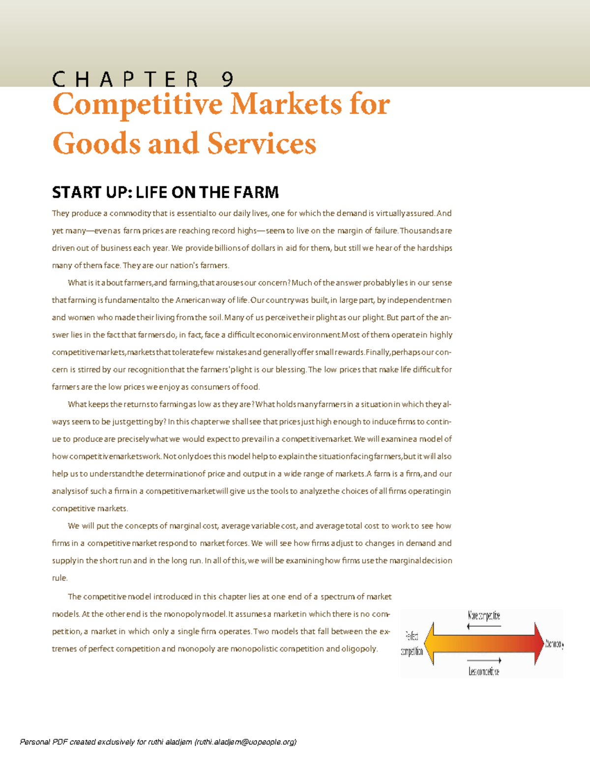 Principles Of Economics Chapter 09 - CHAPTER 9 Competitive Markets for ...