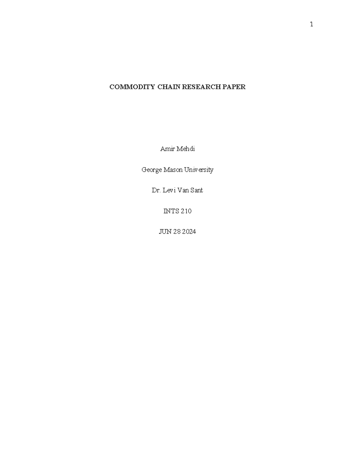 Commodity Chain Research Paper LAST EDIT - COMMODITY CHAIN RESEARCH ...