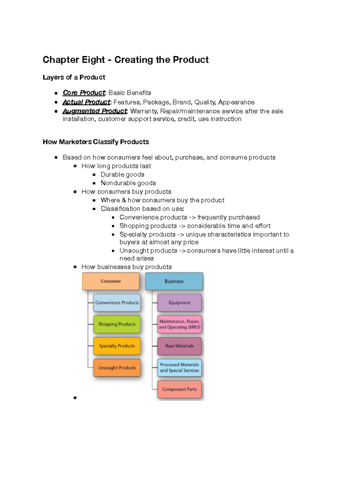 Chapter 8 - Creating the Product - Chapter Eight - Creating the Product ...