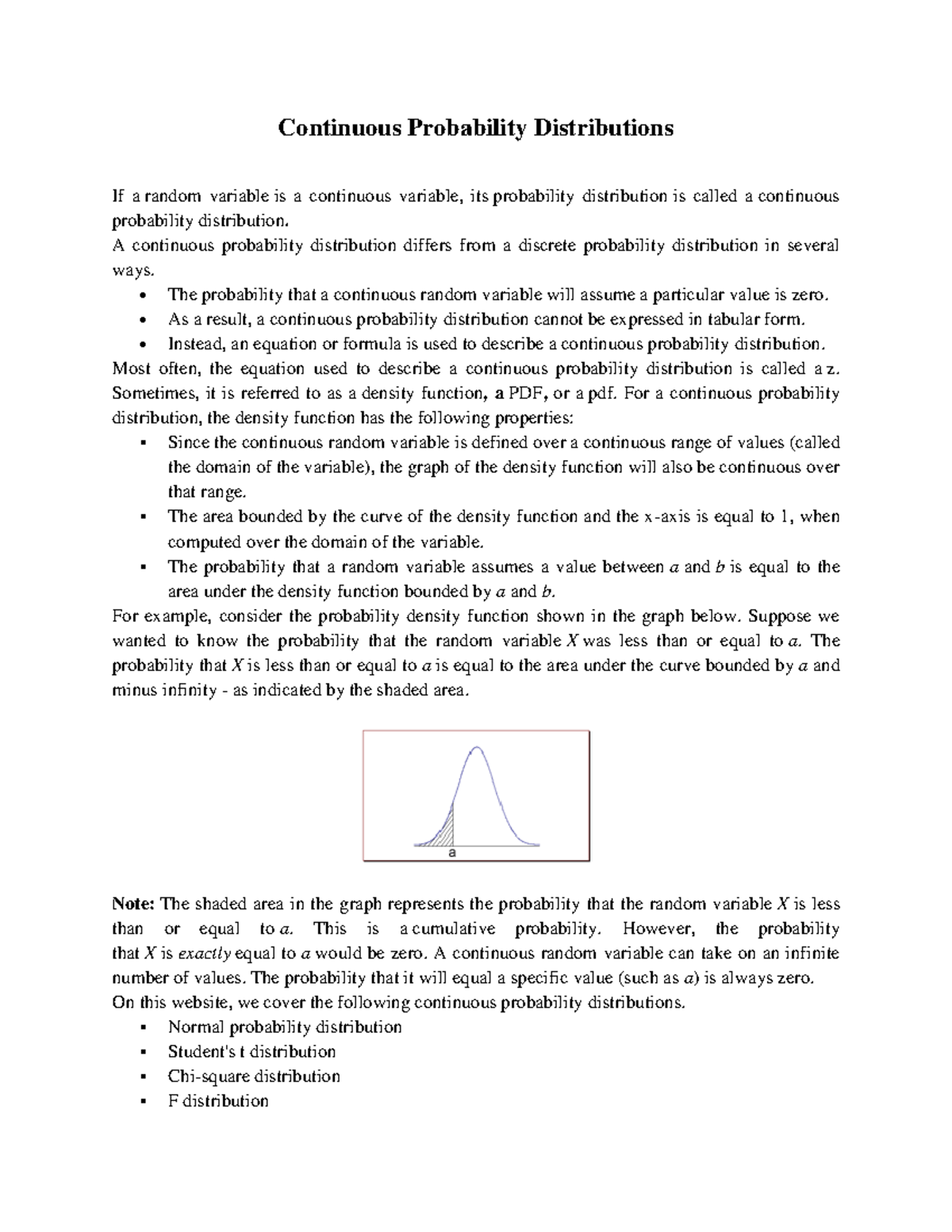 Probability Distribution - Continuous - Continuous Probability ...