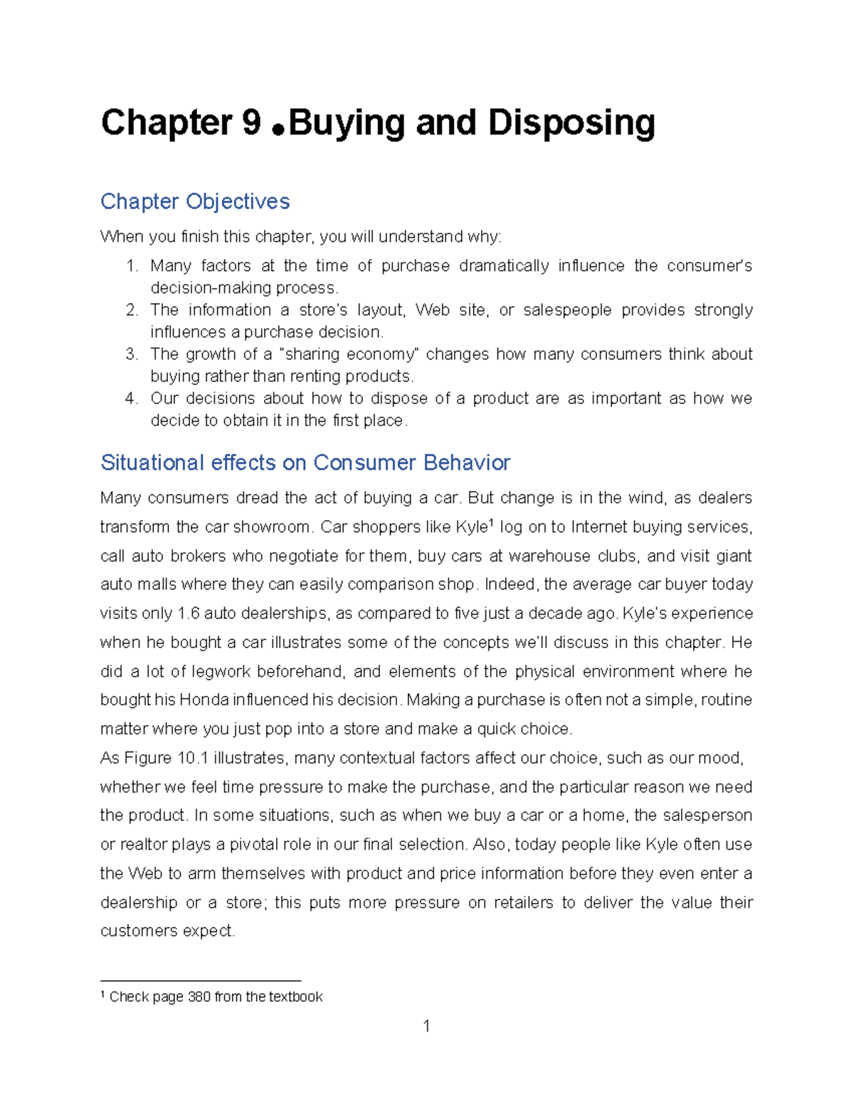 [PDF] Chapter 9 Buying and Disposing - Consumer Behavior - Studocu