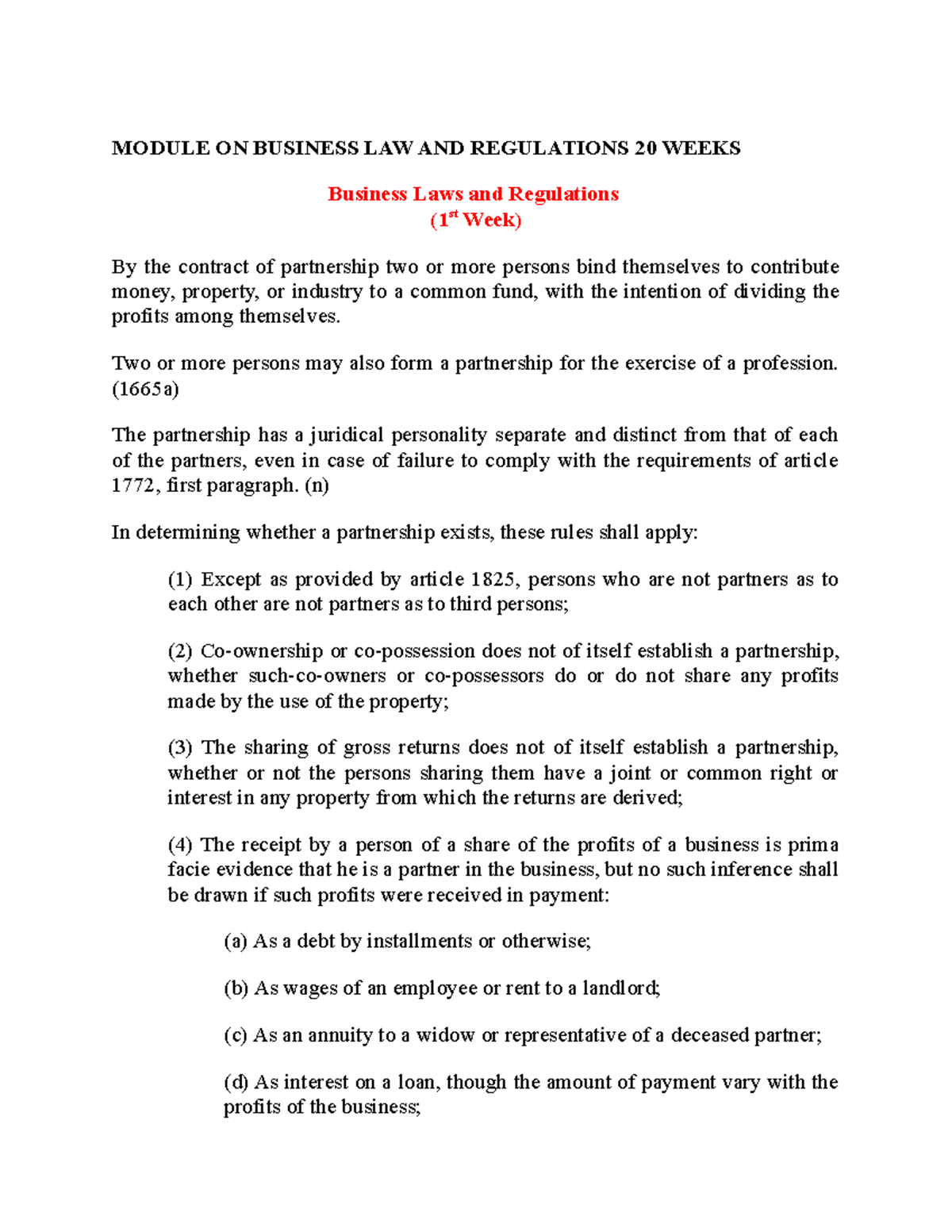 Final-module-on-business-law-and-regulation-April-9-2021 - MODULE ON ...
