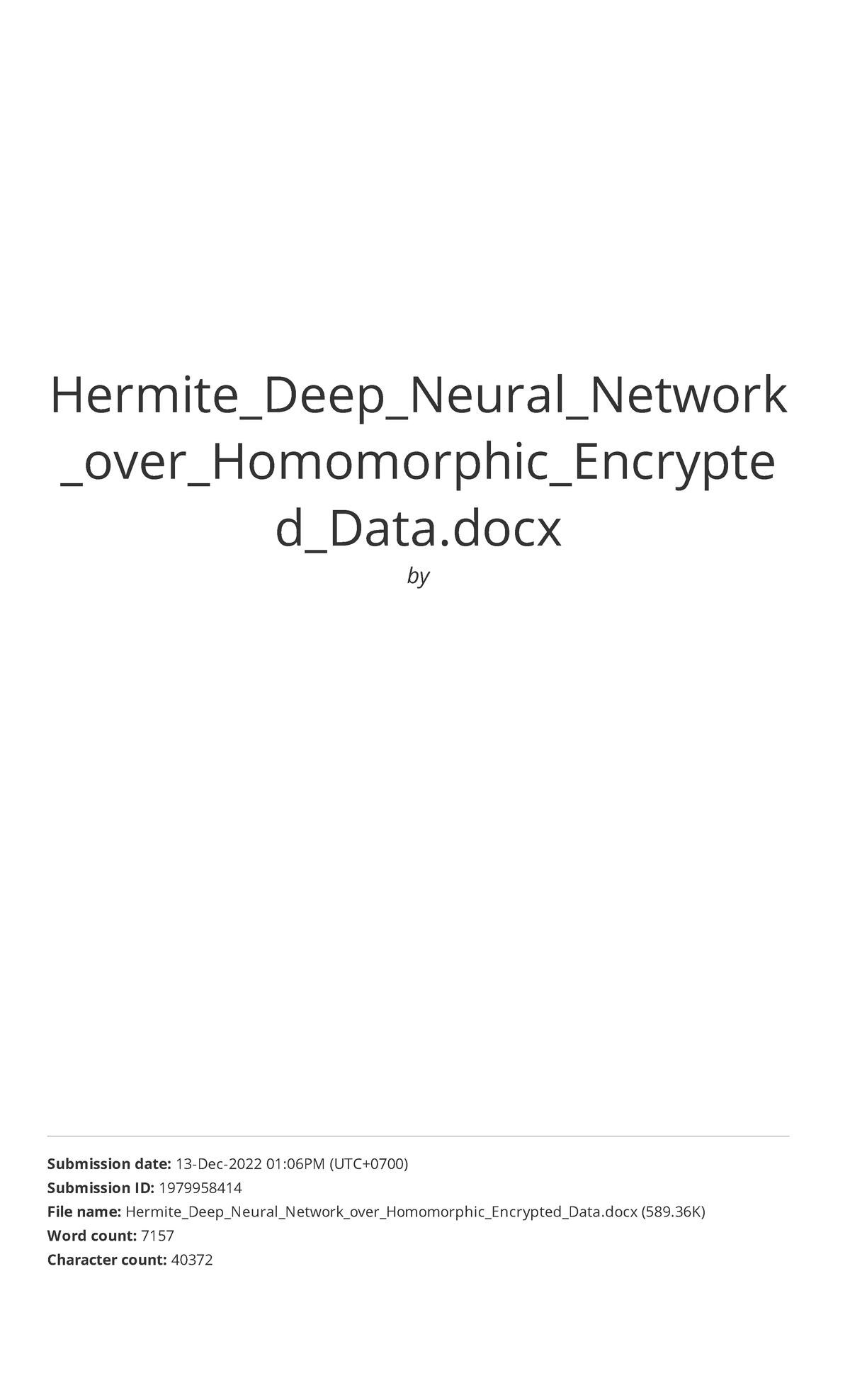 Hermite Deep Neural Network over Homomorphic Encrypted Data - Hermite_Deep_Neural_Network - Studocu
