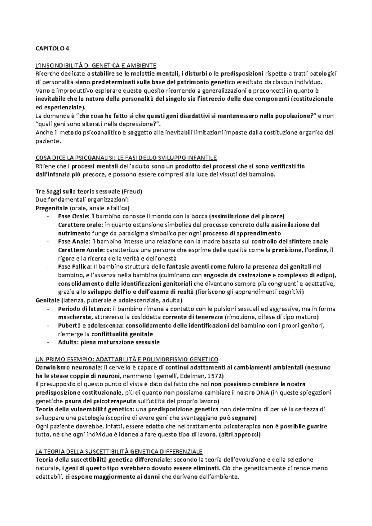 Riassunto Dinamica Progredito - Warning: TT: undefined function: 32 CAPITOLO 4 L’INSCINDIBILITÀ ...