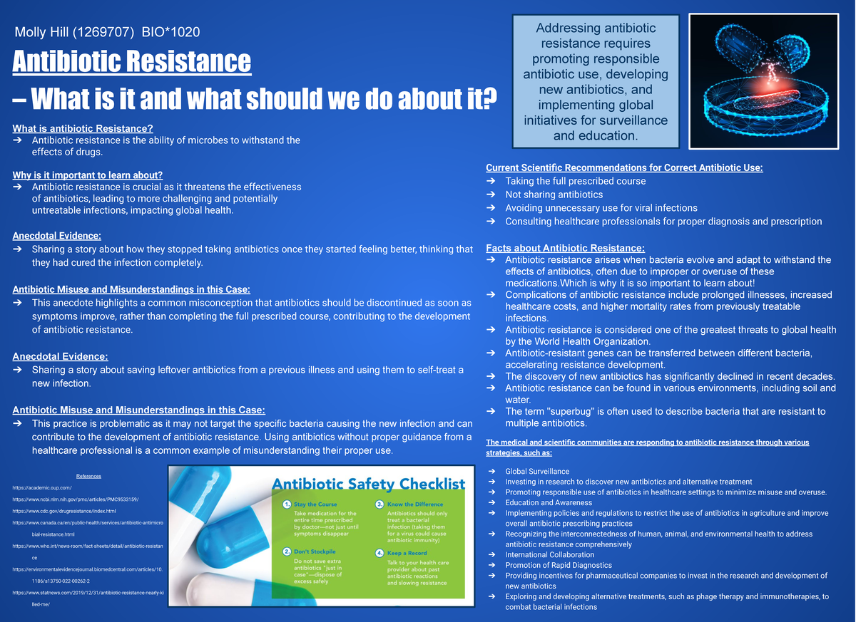 Bio Lab #6- Antibiotic Resistance - Antibiotic Resistance – What is it ...