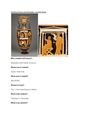 Zeus Art - Personal Project example depictions of zeus over time ...