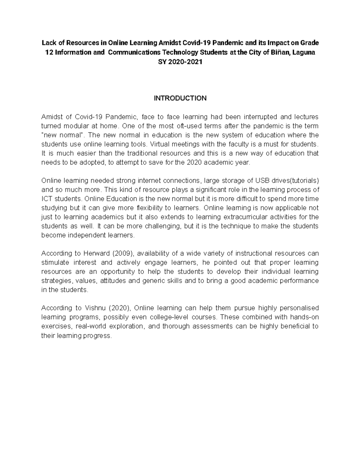 Research Group sample - Economics - Studocu