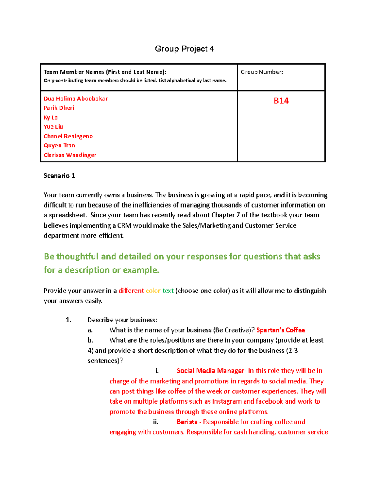 Group Project 4 - List alphabetical by last name. Group Number: Dua ...