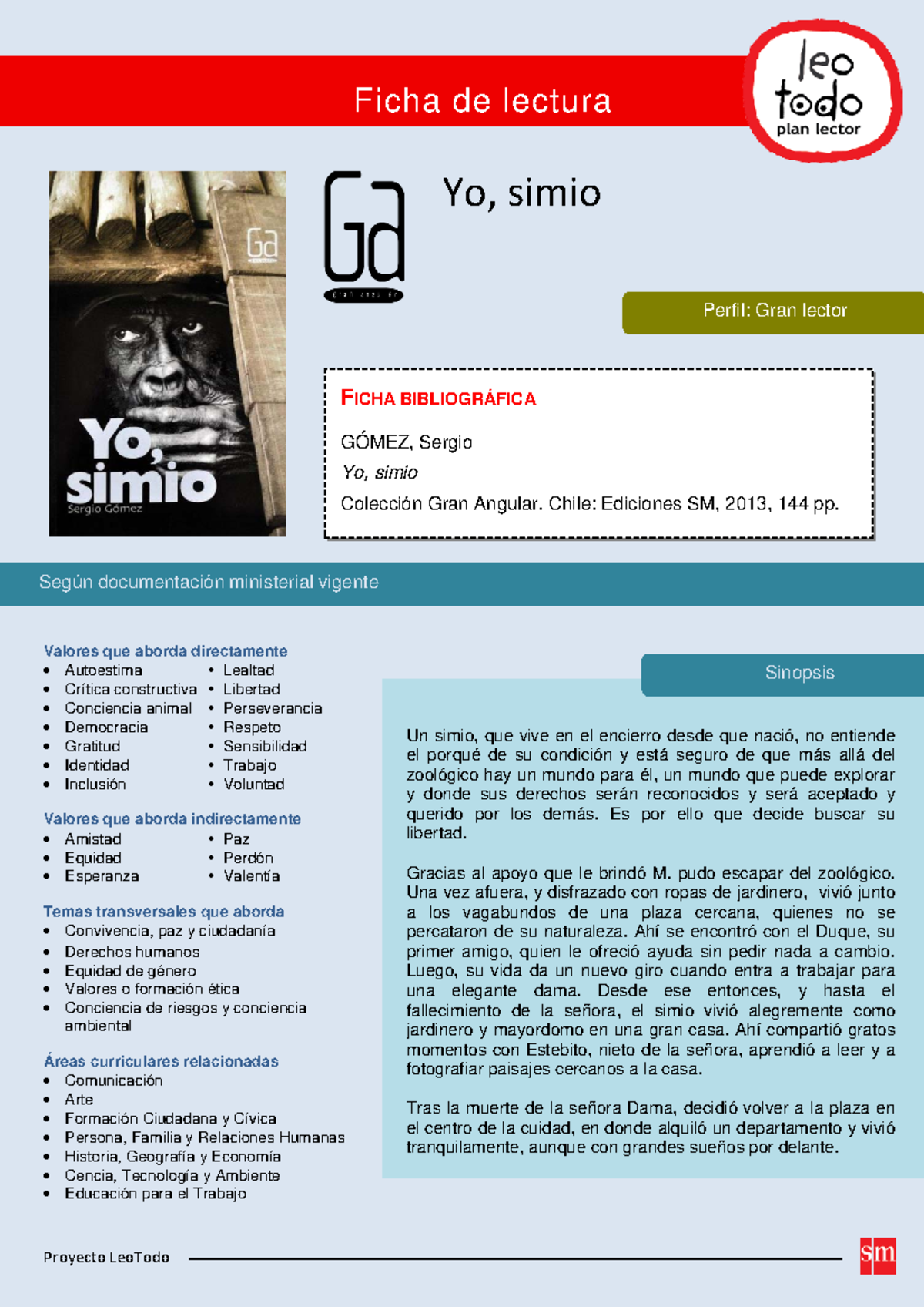 Yo simio - resumen - Yo, simio Un simio, que vive en el encierro desde ...