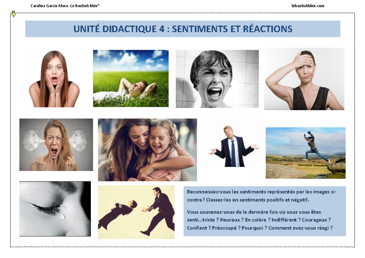 Les sentiments - Un file utile per imparare a memorizzare i vari ...