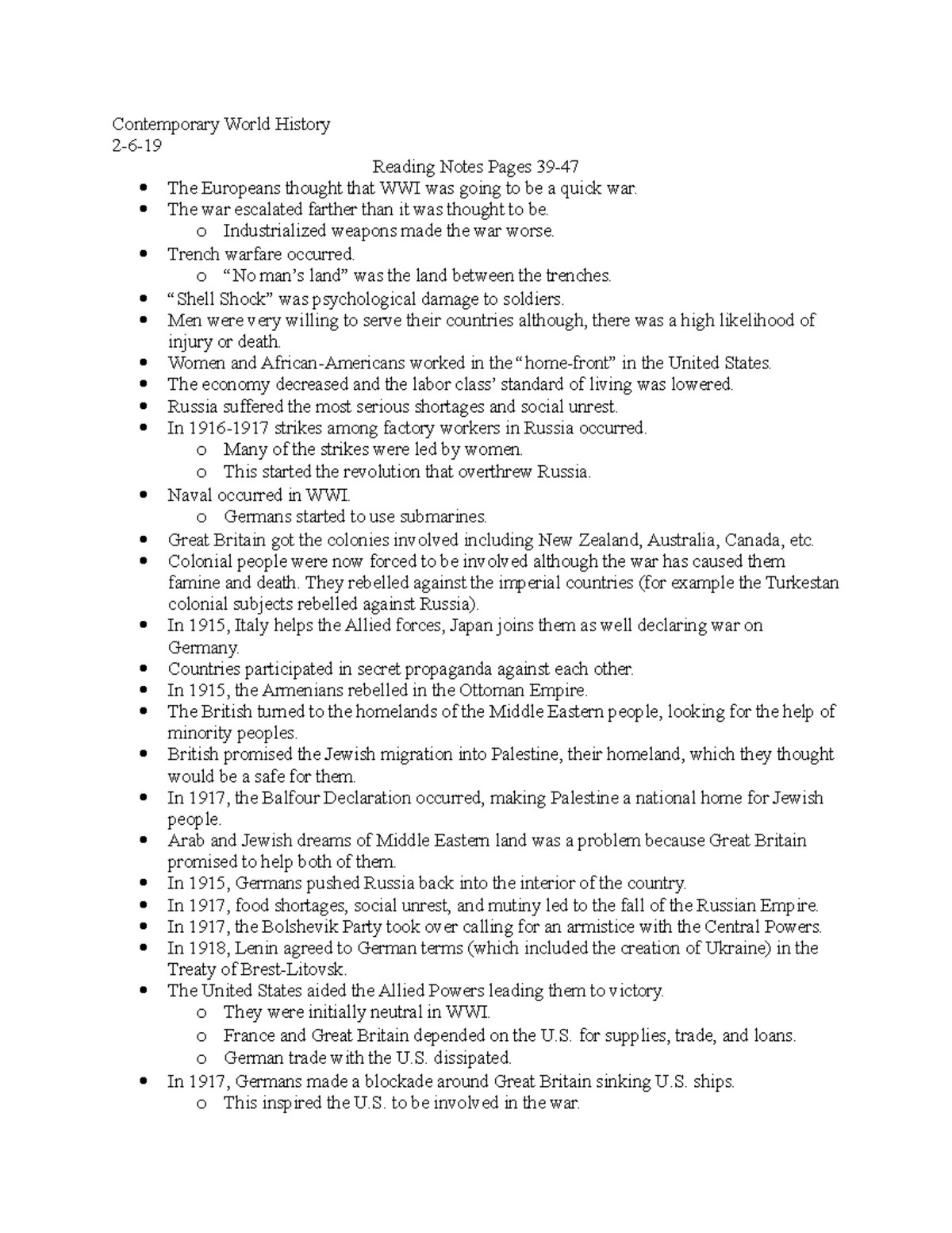 Contemporary World History PG 39-47 - Contemporary World History 2-6 ...