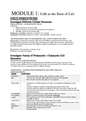 CAPE Biology Unit 2 Complete - CAPE BIOLOGY UNIT TWO MANUAL (by Sperwin ...