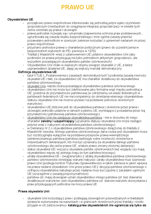 Instytucje UE - notatki - Instytucje UE W strukturze wyróżnia się; instytucje oraz organy ...