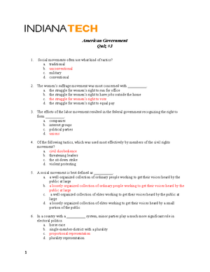 American Government final exam study guide - American Government Final ...