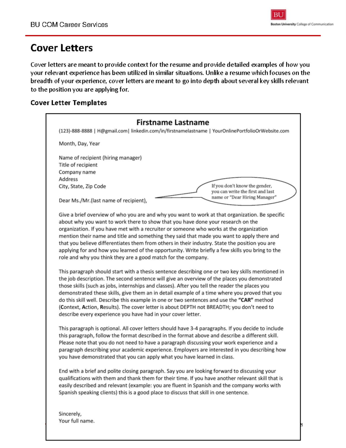 PCM-101-Unit-2-Lesson-2-Cover-Letter-Writing - Cover Letters Cover ...