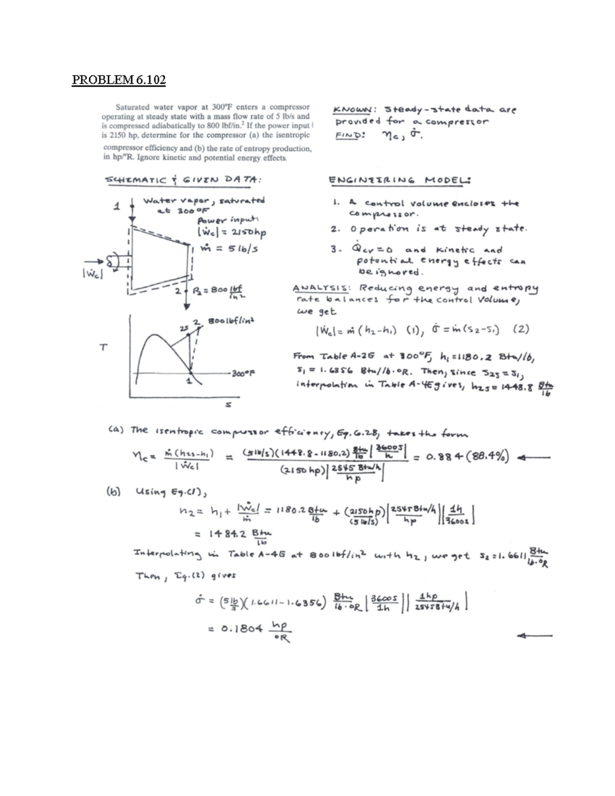 9esm 06 102 - Practice on Entropy - ENGG 311 - PROBLEM 6. - Studocu