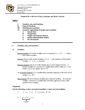 5803handout 3 Summation - Handout#3: The Summation Operator The ...