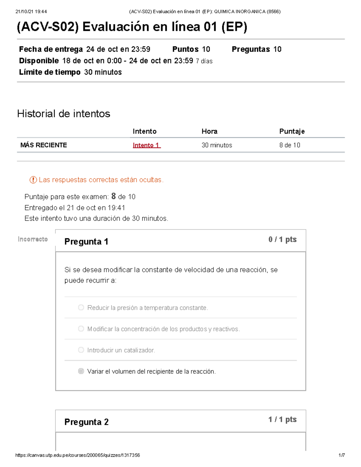 (ACV-S02) Evaluación en línea 01 (EP) Quimica Inorganica (8566) Jorge - (ACV-S02) Evaluación en ...