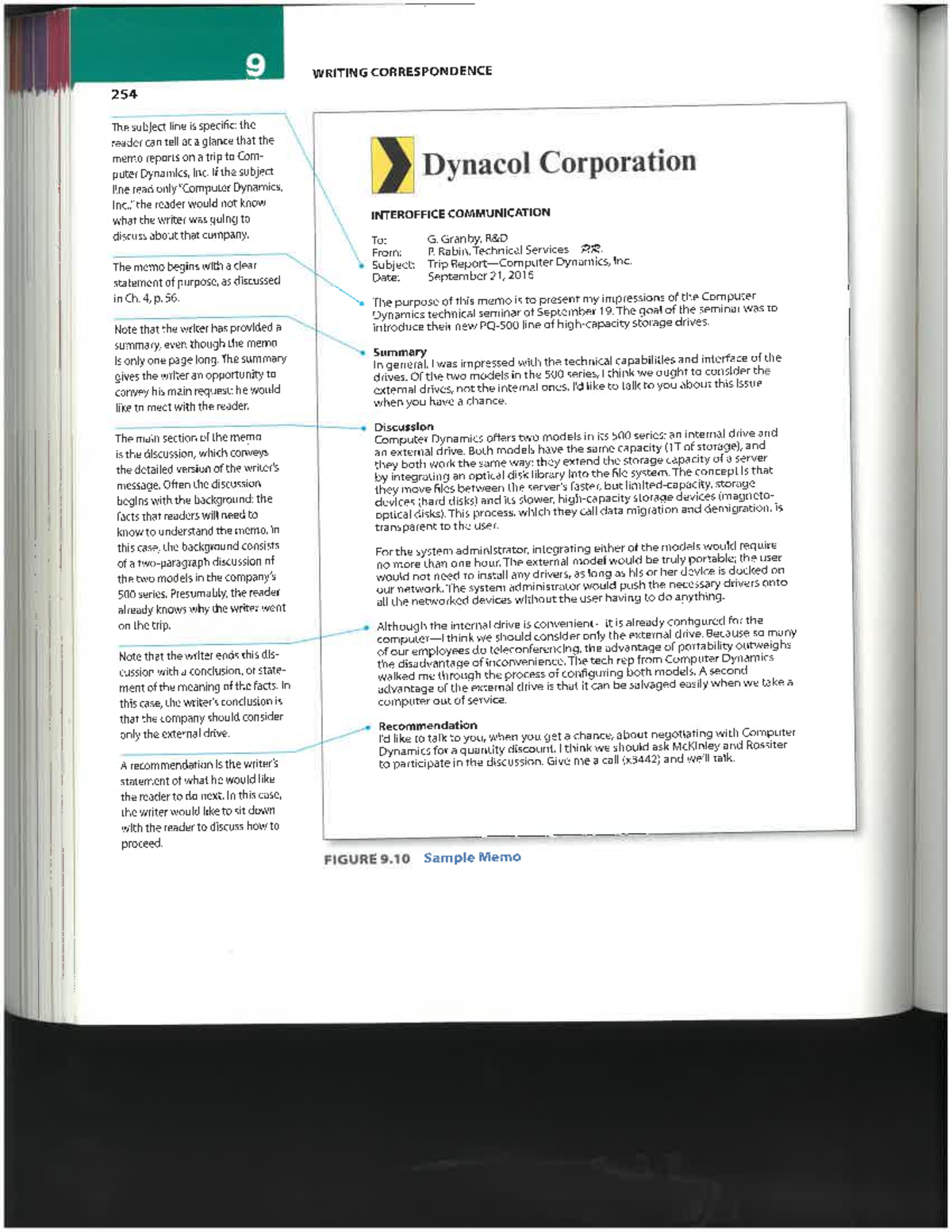 Markel Sample Memo with Annotations and Organization Guidelines - ENGRC ...