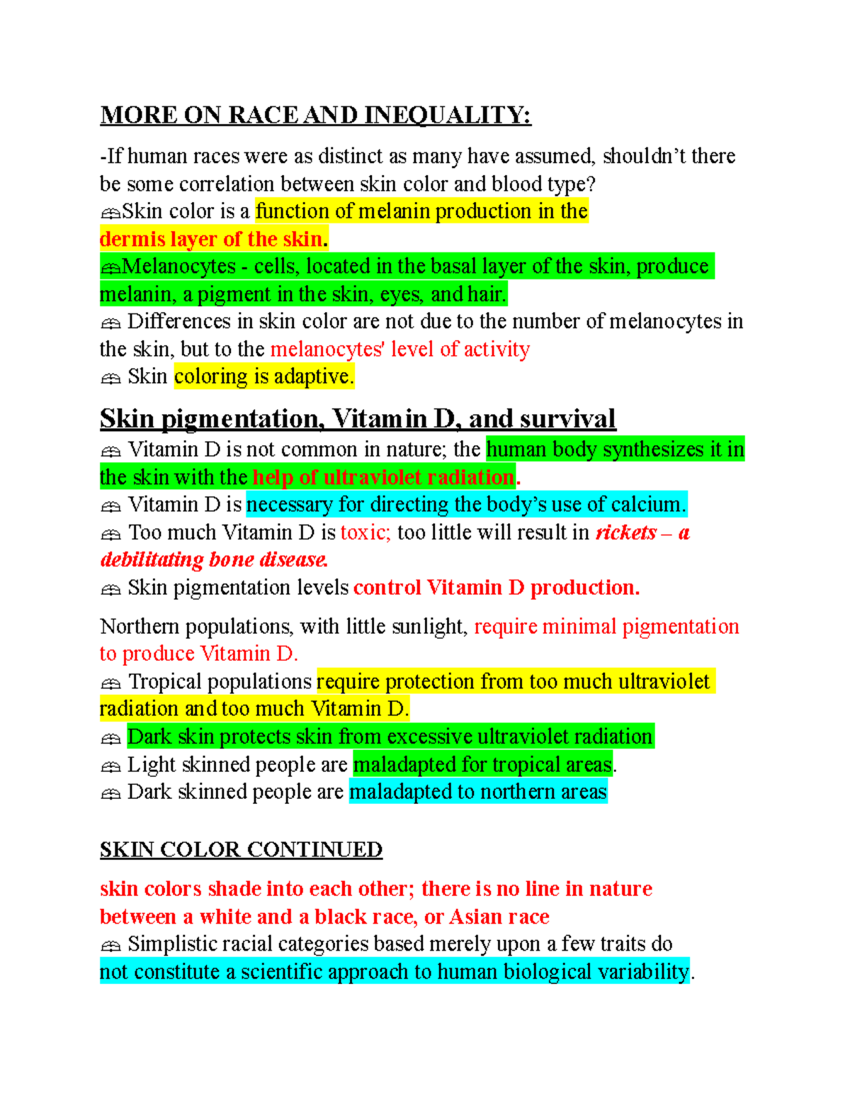 Sociology 16: Race, inequality, race defined - MORE ON RACE AND ...